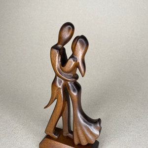 Linden Wood Dancing Couple Sculpture, Dance Teacher Gift - Etsy