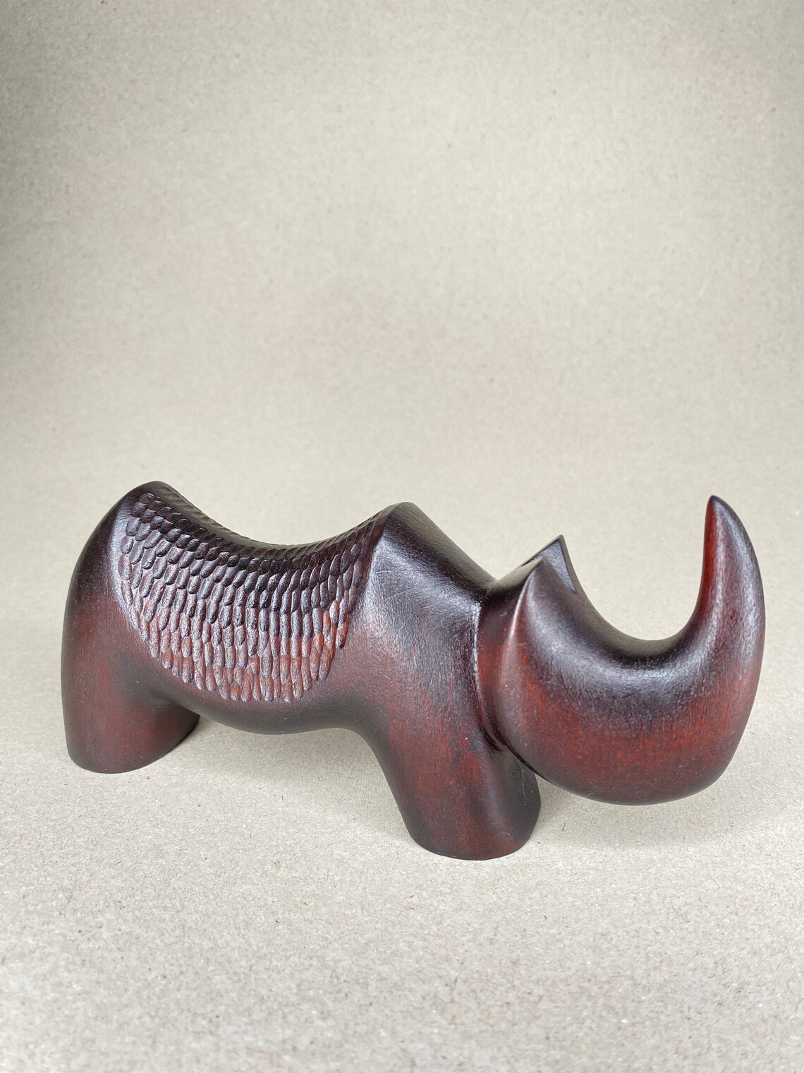 Rhinoceros Wooden Rhino Carved Linden Rhino - Etsy