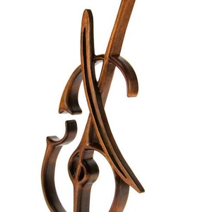 Linden Violin, Wooden Sculpture Gift Idea for Music Lover, Musical ...