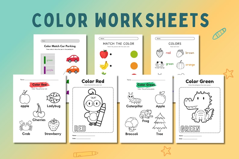 Preschool + Kindergarten Worksheets Bundle | 600+ Pages Printable ...