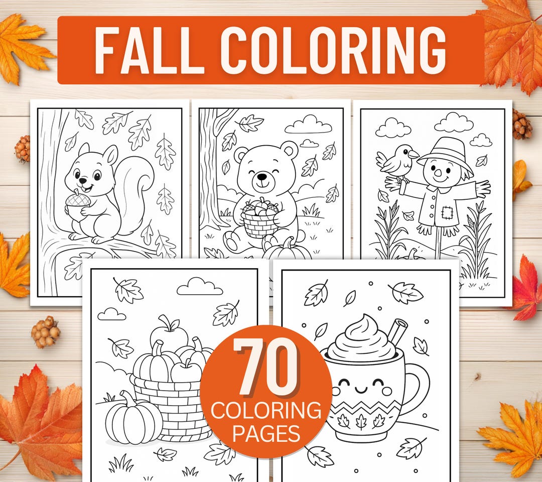 Fall Coloring Pages for Kids & Adults | Cozy Autumn Printables ...