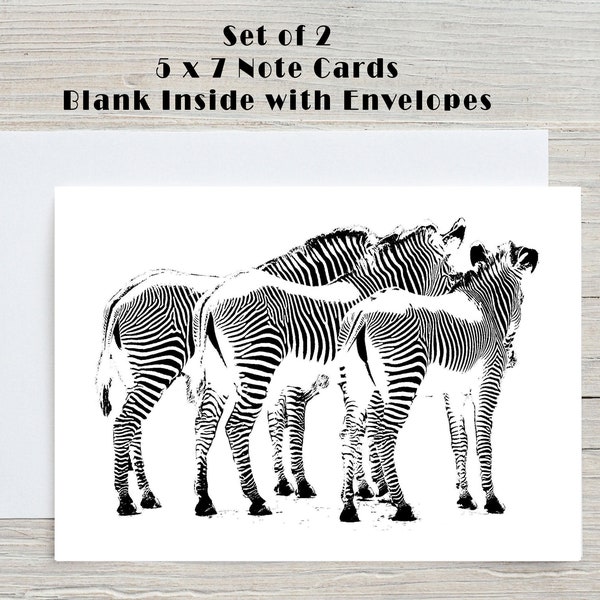 Zebra Cards - Etsy