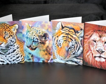 Tiger Note Cards - Etsy