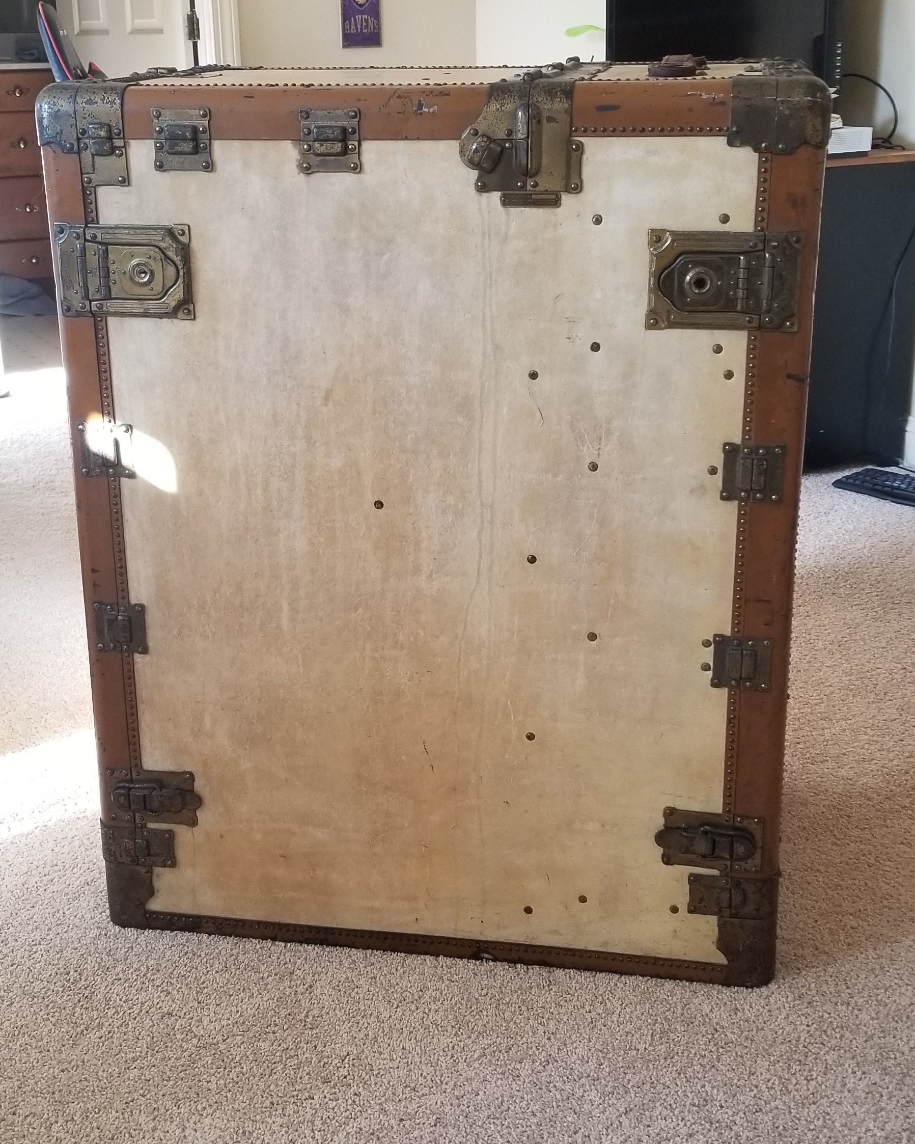 Two Very Rare Exquisite 1940's Trunks Custom Designed by Carlo Nason ...