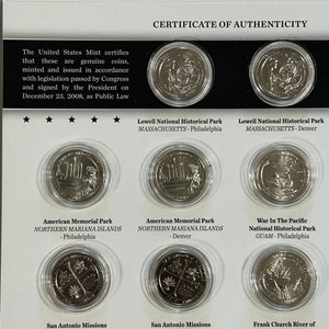 Beautiful 2019 American the Beautiful Quarters Uncirculated Coin Set ...