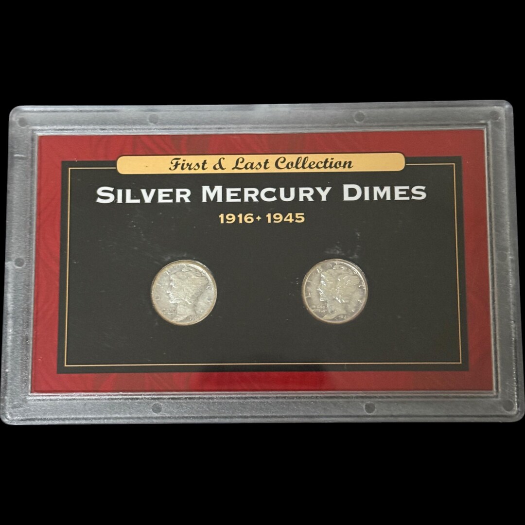 First & Last Collection Silver Mercury Dimes 1916, 1945 - Etsy