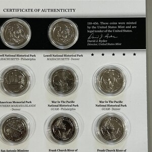 Beautiful 2019 American the Beautiful Quarters Uncirculated Coin Set ...