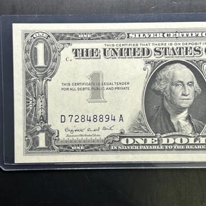 Beautiful 1957 A One Dollar Bill -silver Certificate U.S. Note - Crisp ...