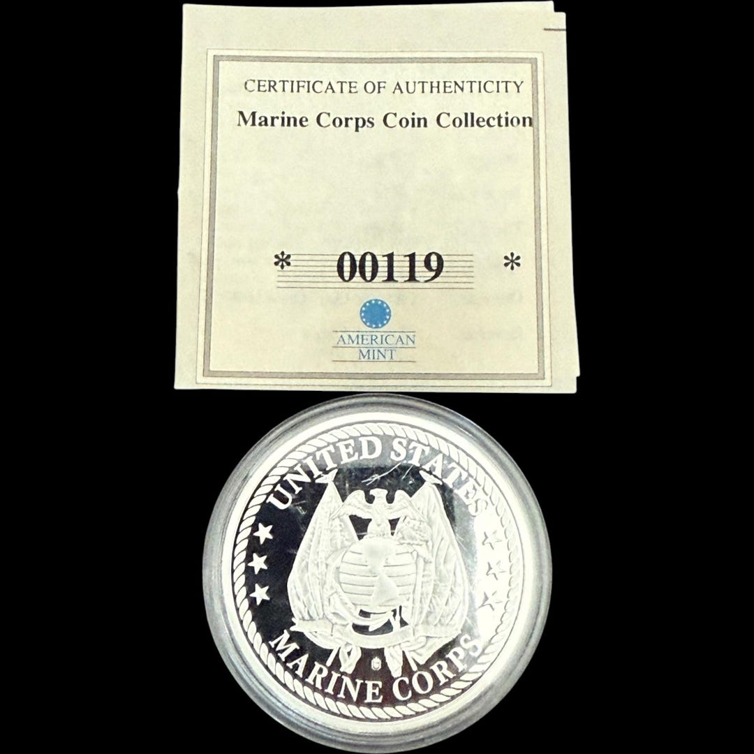 American Mint Marine Corps Coin Collection Commitment Coin - Etsy