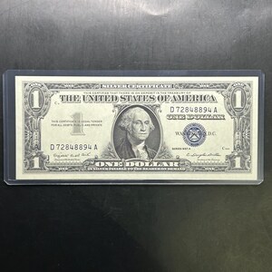 Beautiful 1957 A One Dollar Bill -silver Certificate U.S. Note - Crisp ...