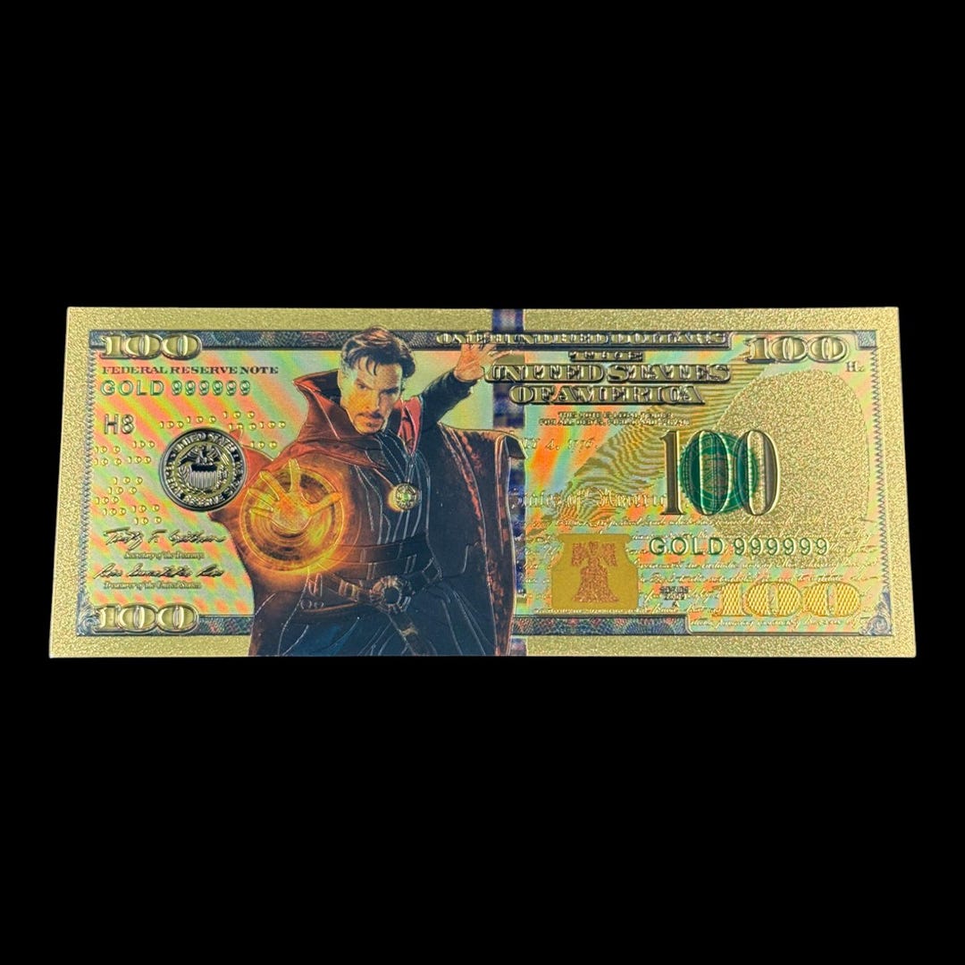 Doctor Strange Gold Foil Bill - Etsy