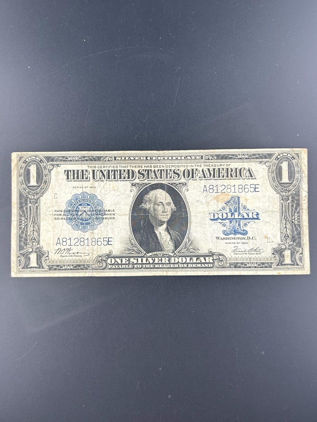 Beautiful 1923 Silver Certificate Horse Blanket Note 1 Dollar Bill ...
