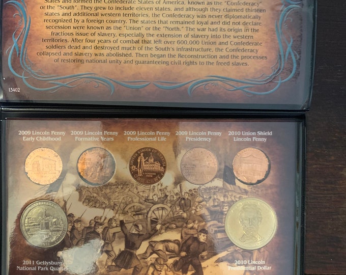Beautiful Vintage Historic Coin Collection American Civil War Coin ...