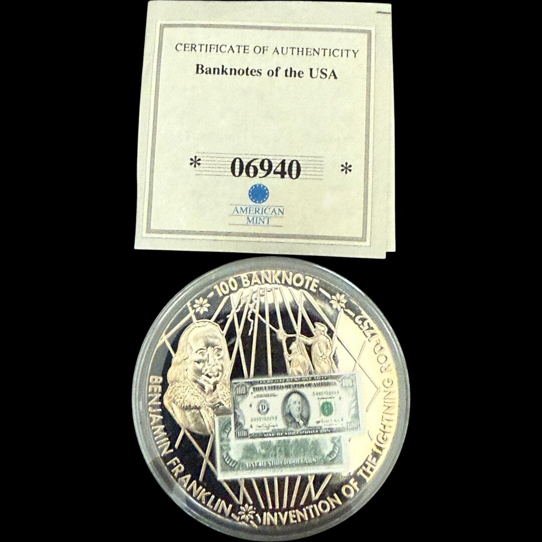 American Mint Banknotes of the USA 100 Dollar Ben Franklin - Etsy