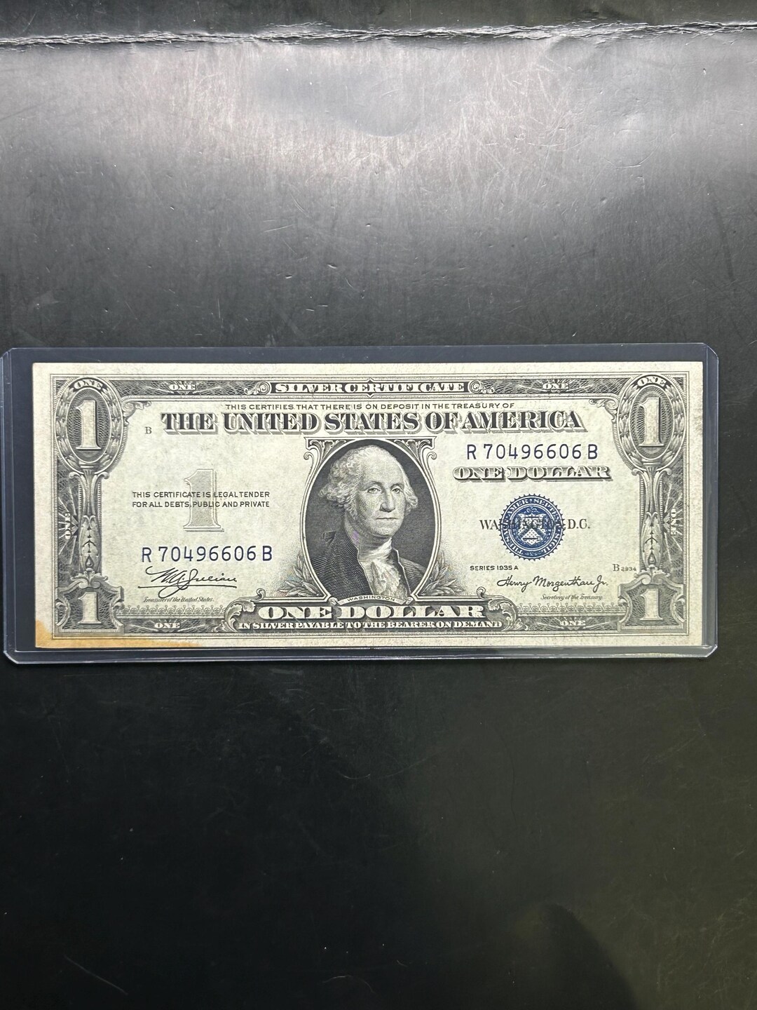 Beautiful 1935 A - 1.00 One Dollar Bill -silver Certificate U.S. Note ...