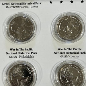 2019 American the Beautiful Quarters, Uncirculated Coin Set (P&D) - Etsy
