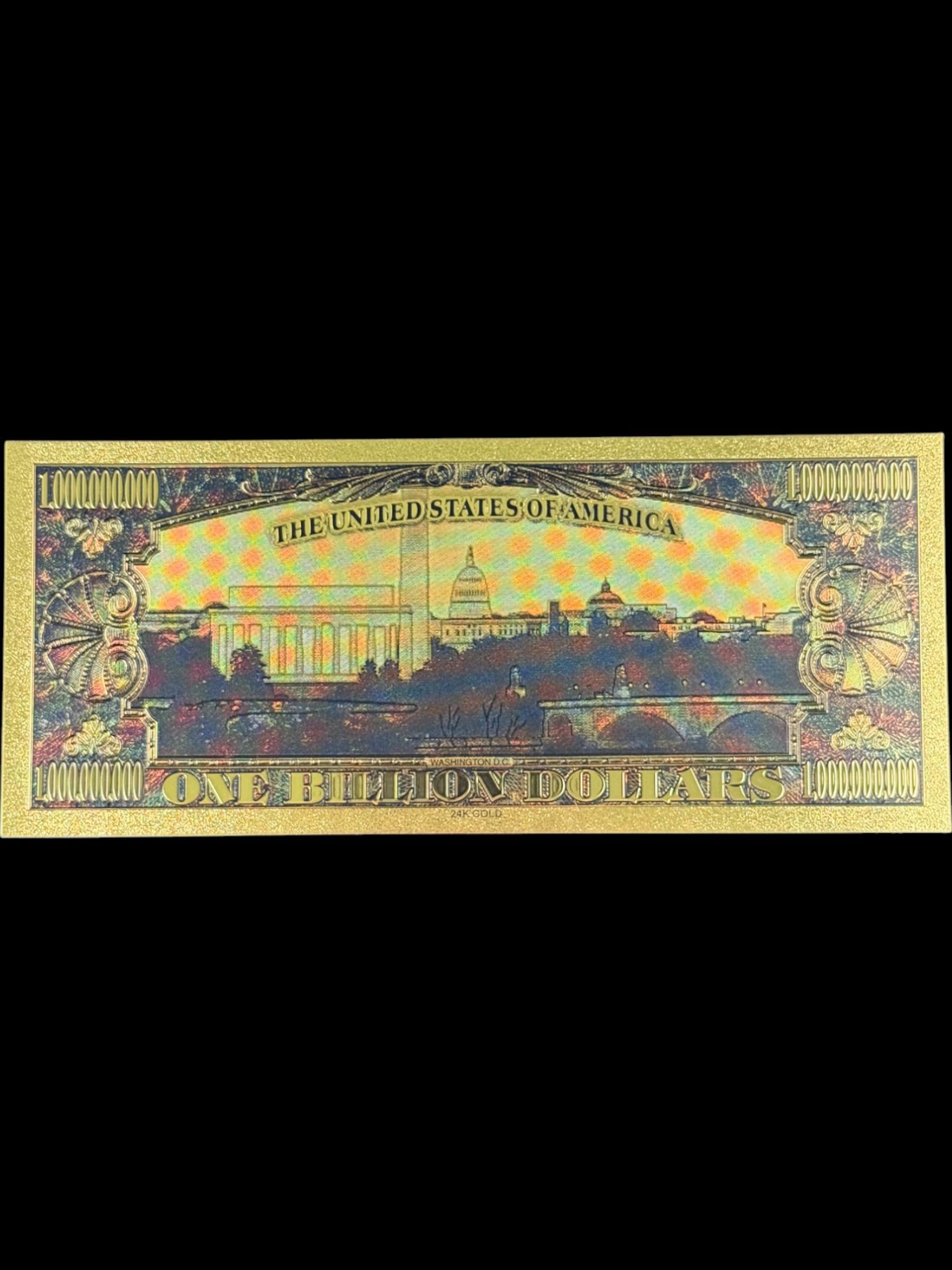 Collectible One Billion Dollar Gold Foiled Bill - Etsy