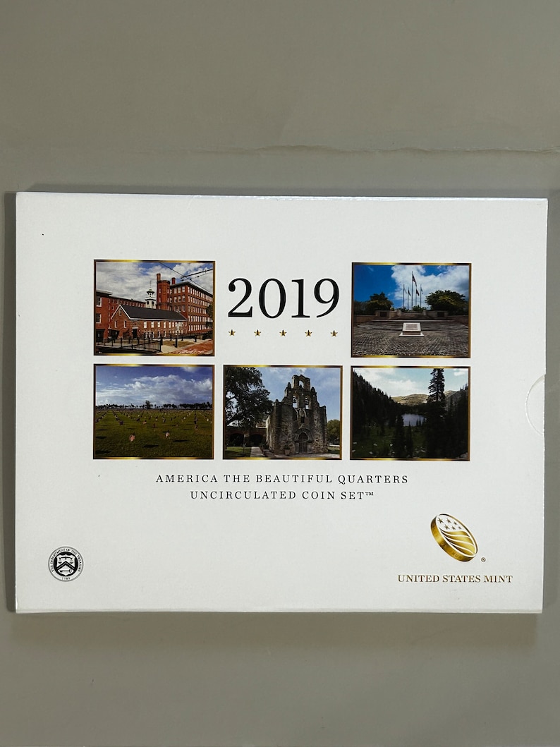 2019 American the Beautiful Quarters, Uncirculated Coin Set (P&D) - Etsy