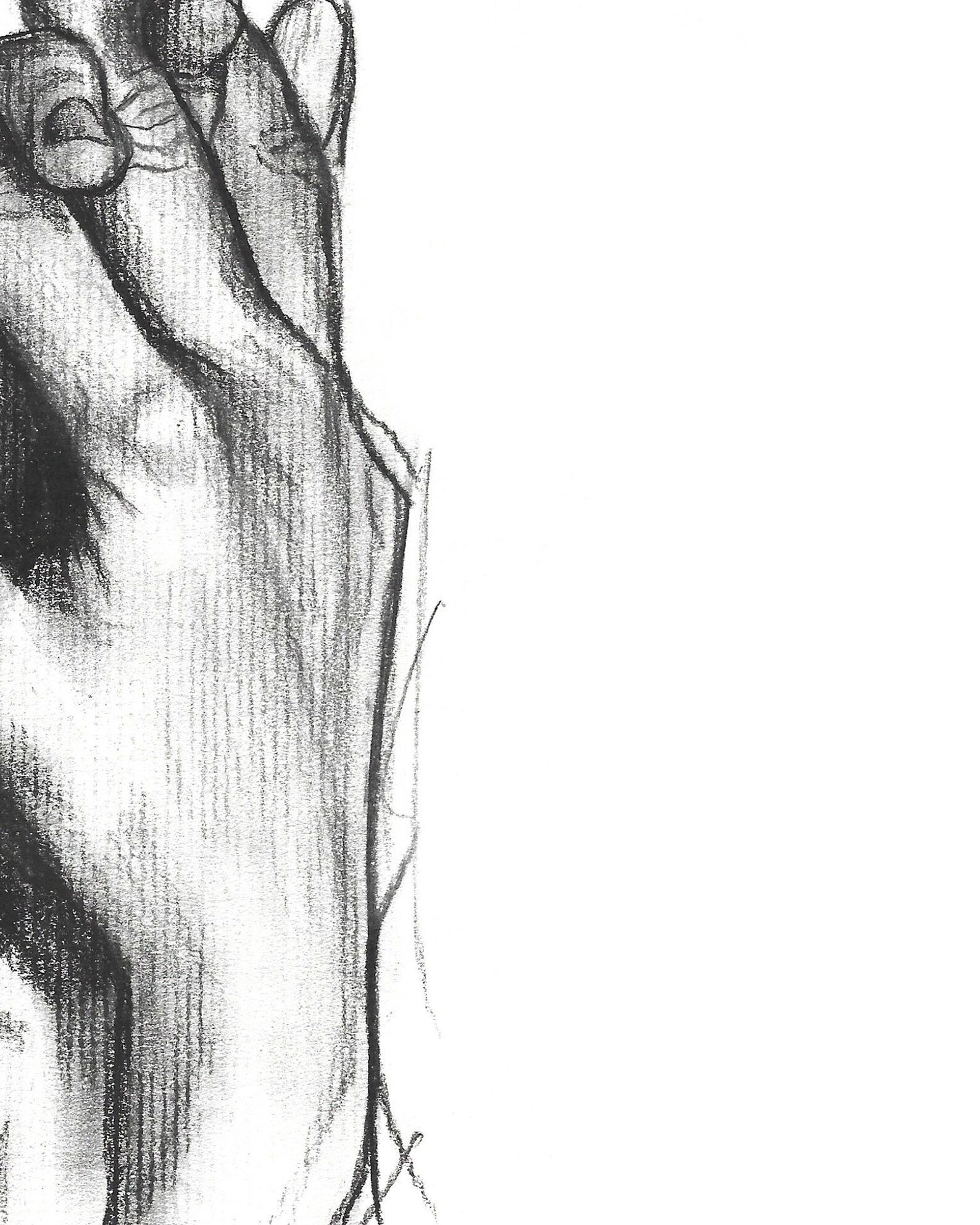 Charcoal Hand Drawing Printable Christian Wall Art Religious Christian ...