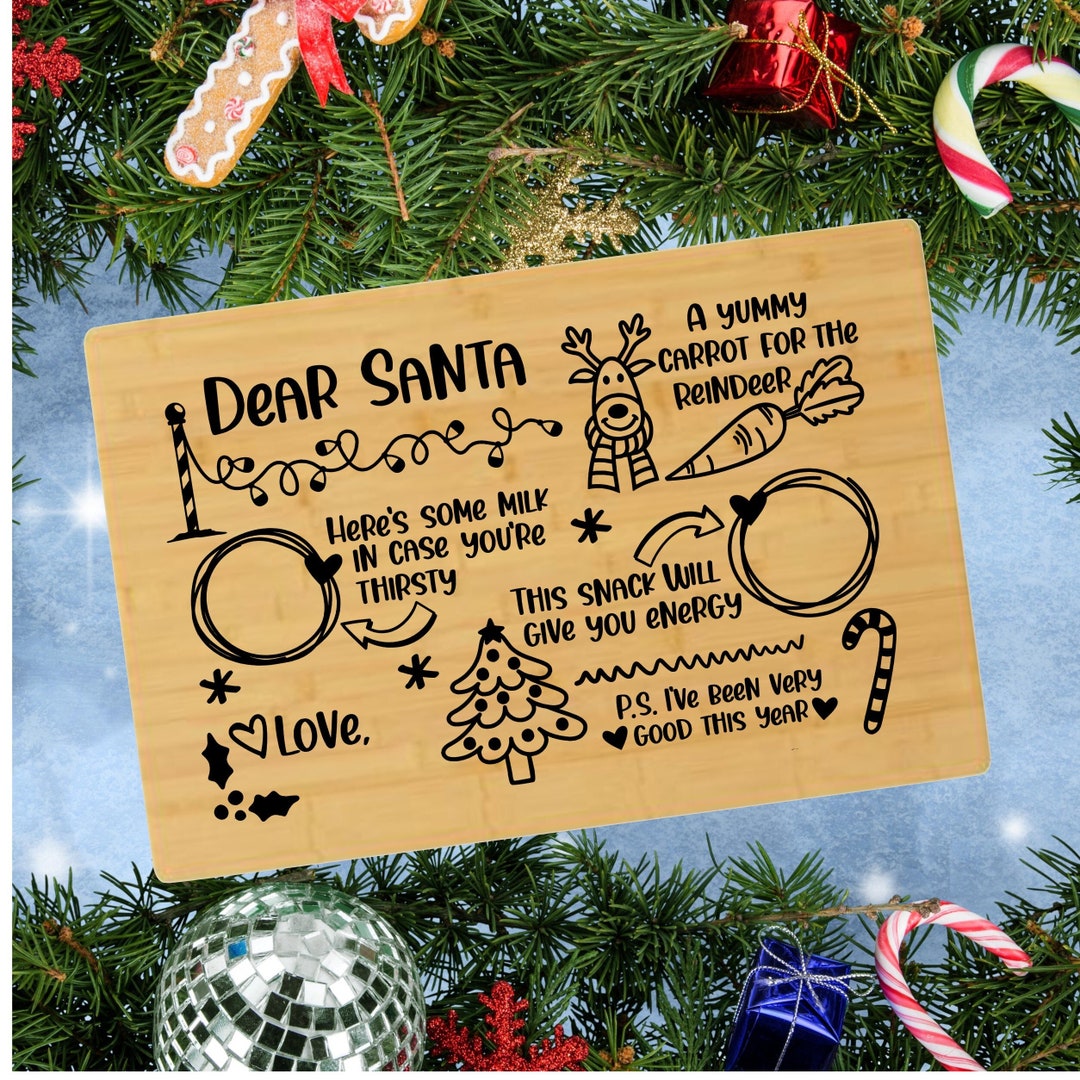 Santa Cookie Board - Personalised - Etsy