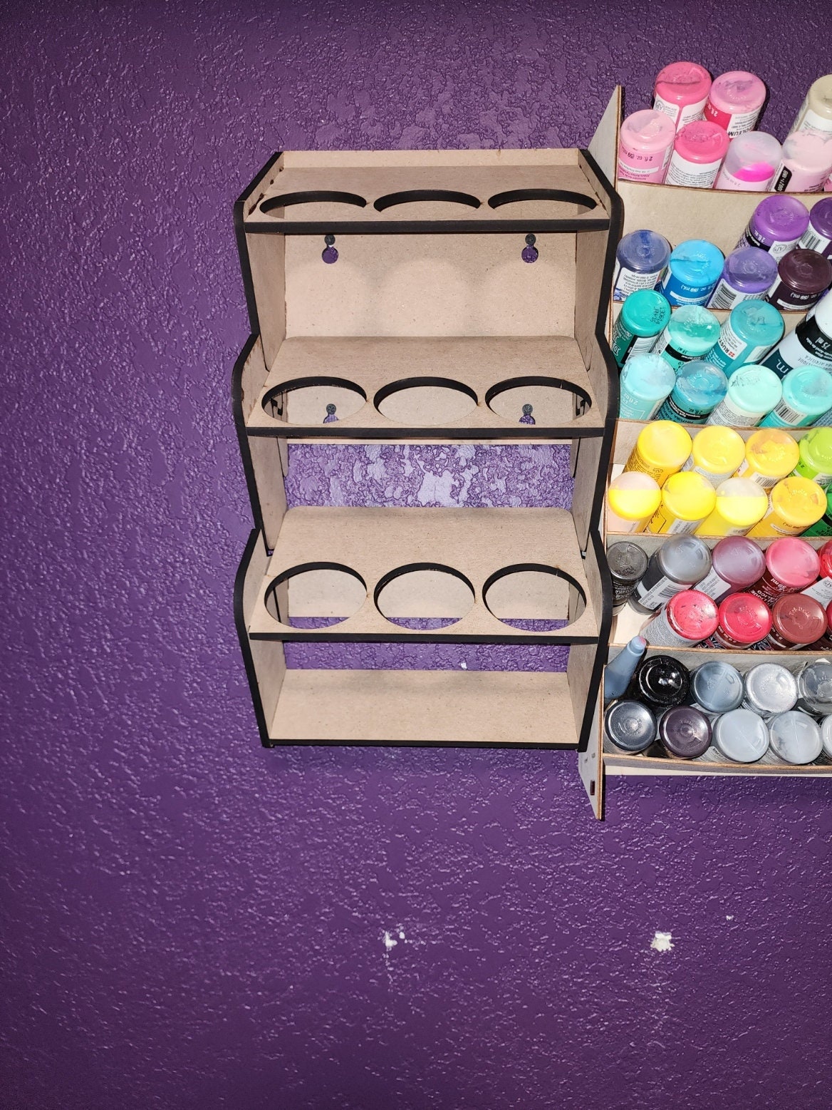 Wall Mounted Spray Paint Organizer: MDF Garage Storage - Etsy