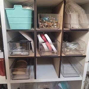 3x3 Cubby Organizer Insert: Unfinished MDF Cube Shelves - Etsy
