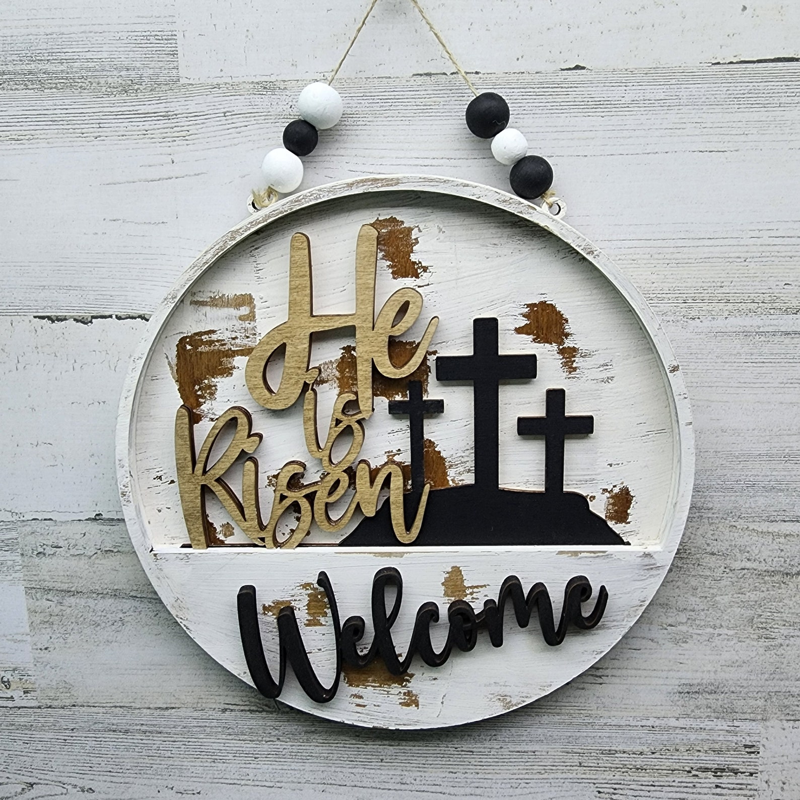 He is Risen Insert Religious Welcome Sign Insert Interchangeable Insert ...