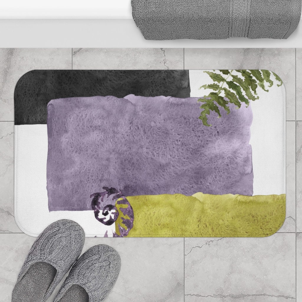 Purple Plush Bath Rugs - Etsy
