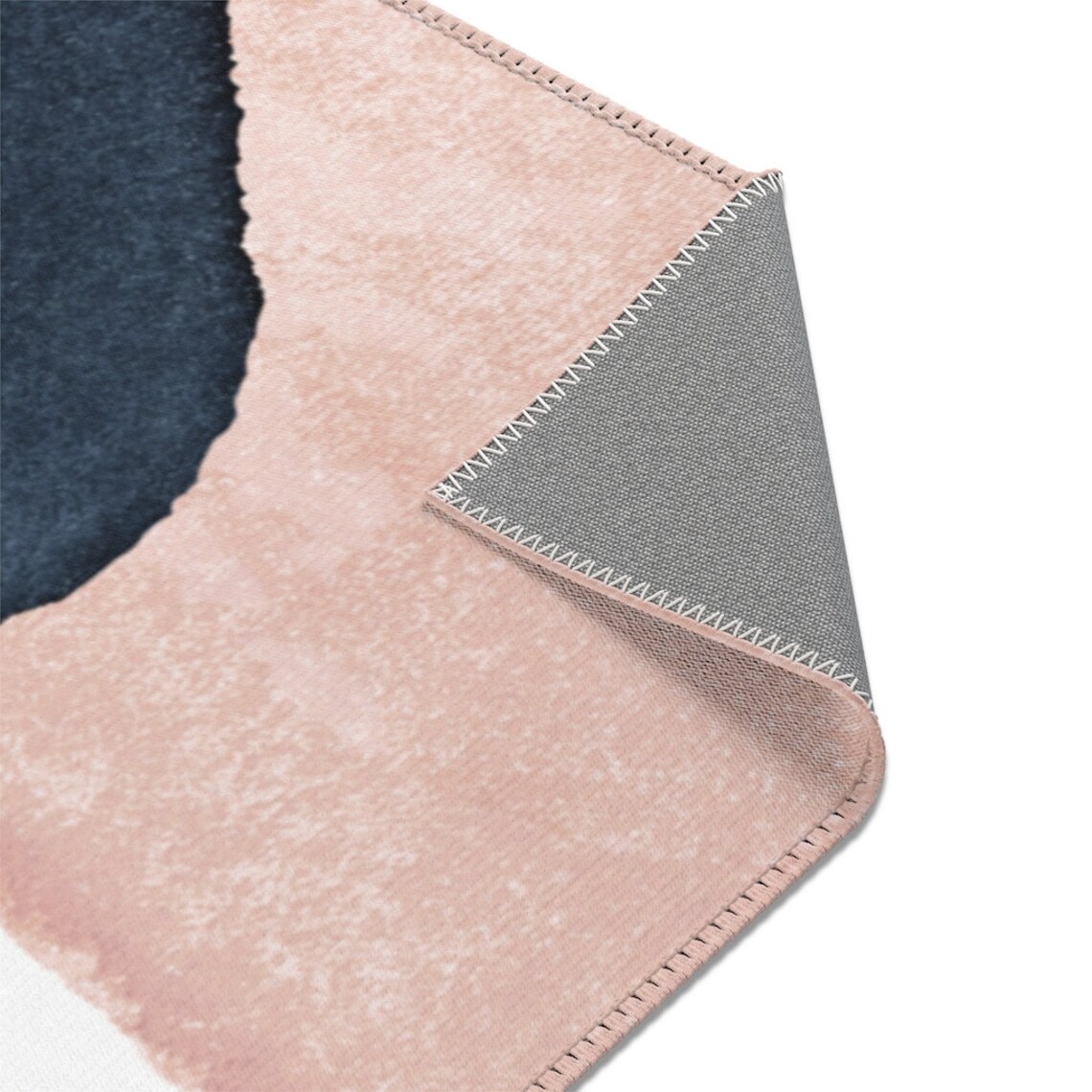 Boho Chic Area Rugs Navy Ivory Gold Blush Pink Abstract - Etsy