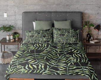 Dark Jungle Bedding - Etsy