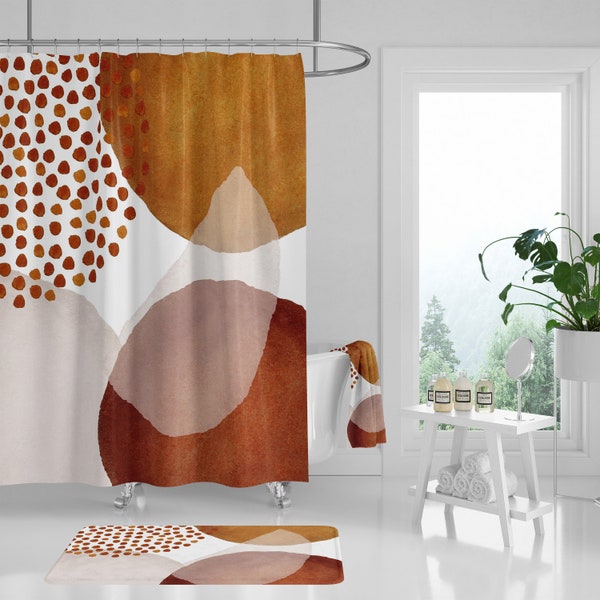 Bathroom Rug Sets Rust Color - Etsy