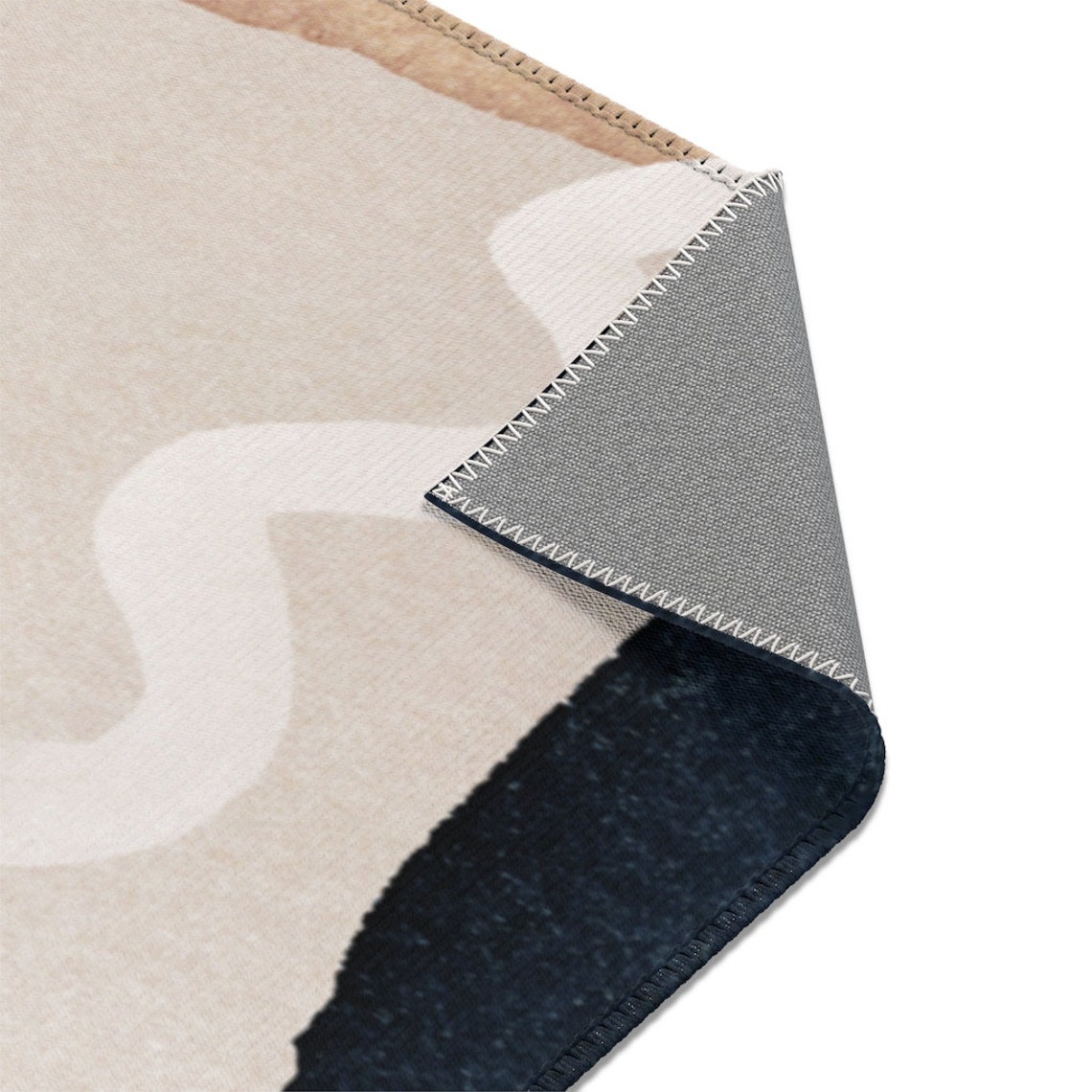 Boho Chic Area Rugs Blush Pink Navy Ivory Gold Mid | Etsy