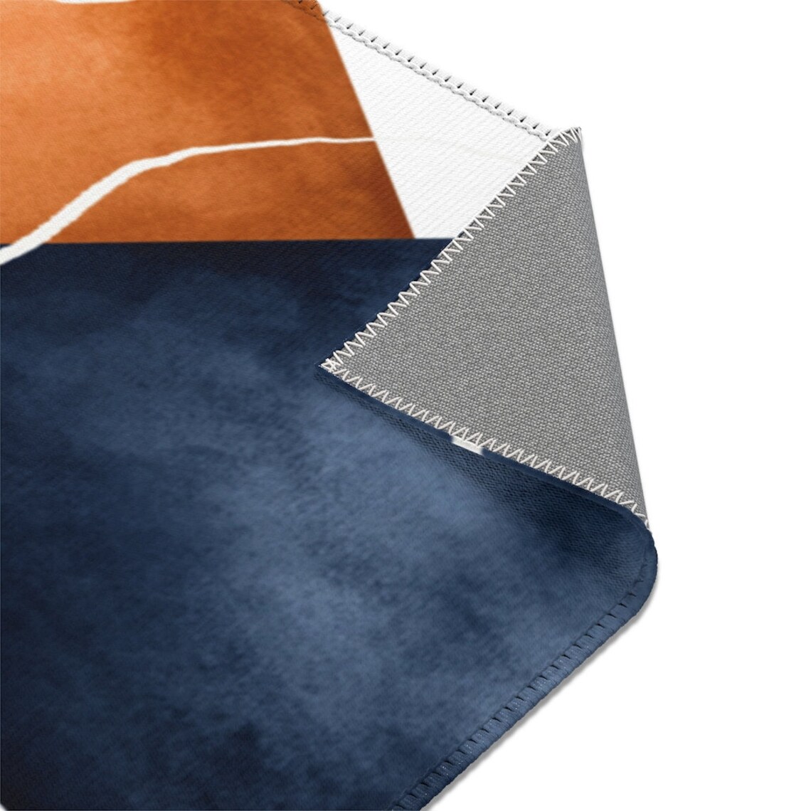 Area Rug Modern Art Deco Art Nouveau Abstract Navy Blue - Etsy