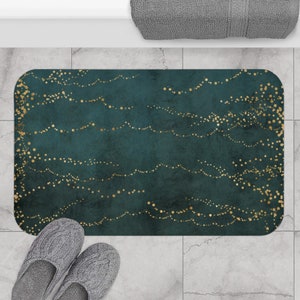 Dark teal bath rugs store