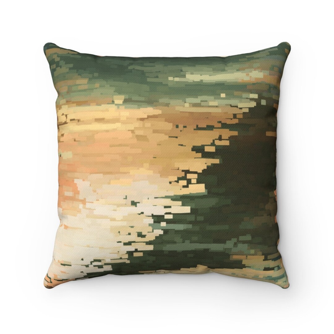 Abstract Boho Pillows, Cover, Minimalist Modern, Earthy Sage Green ...