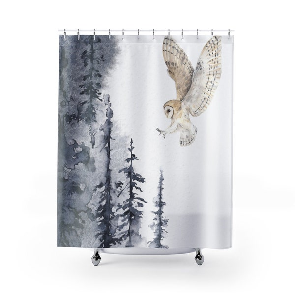 Navy Shower Curtain - Etsy