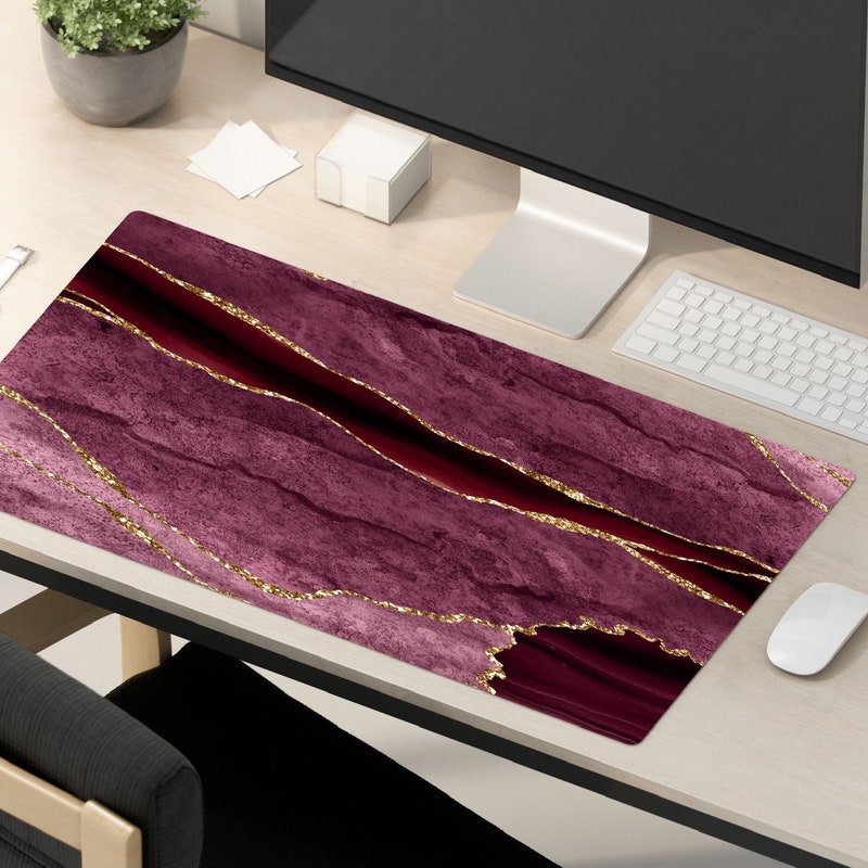 Marble Office Desk Mat - Etsy
