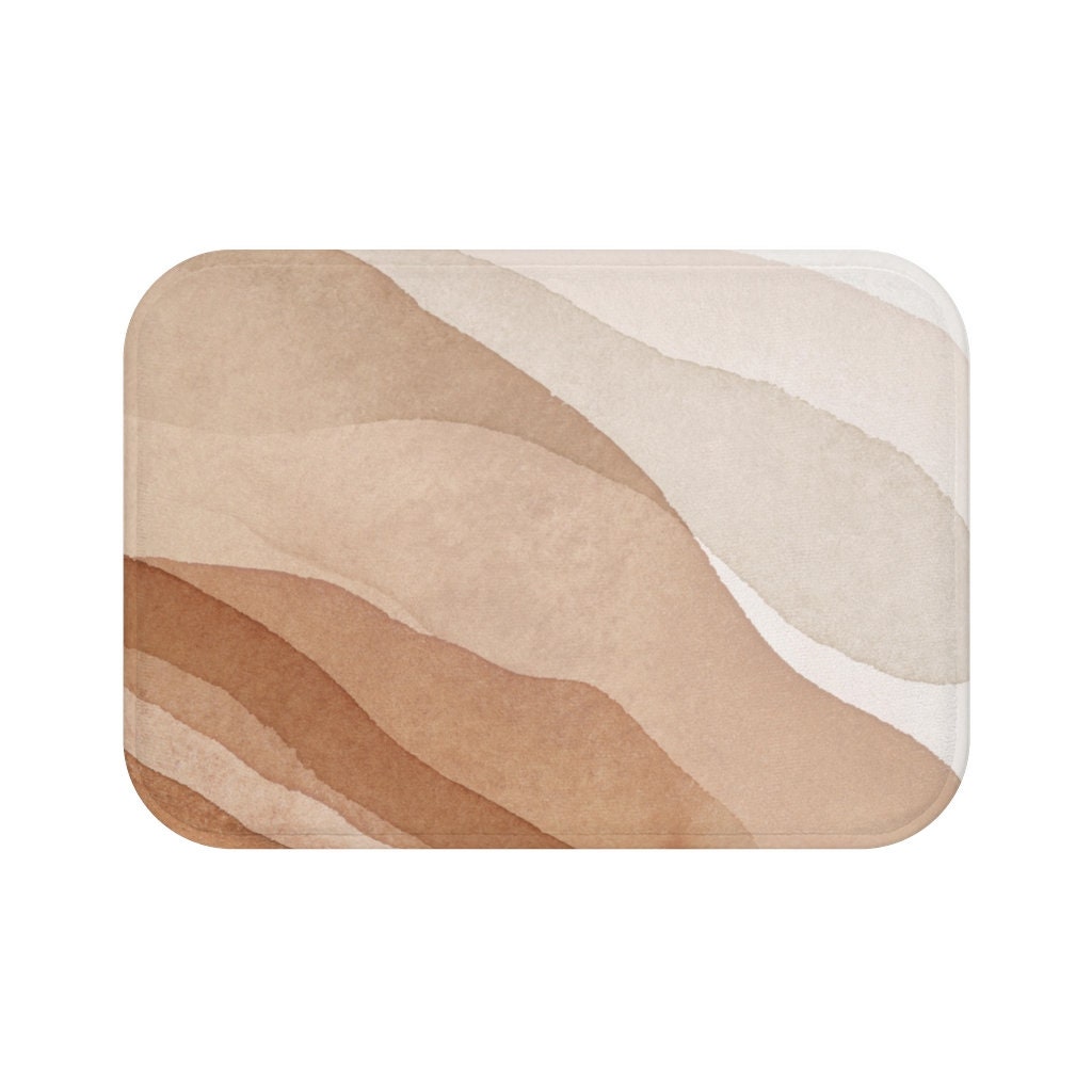 Bohemian Bath Mat Brown Beige Sand Desert Landscape Soft - Etsy