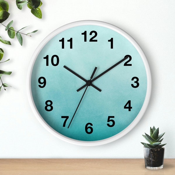 Turquoise Clock - Etsy