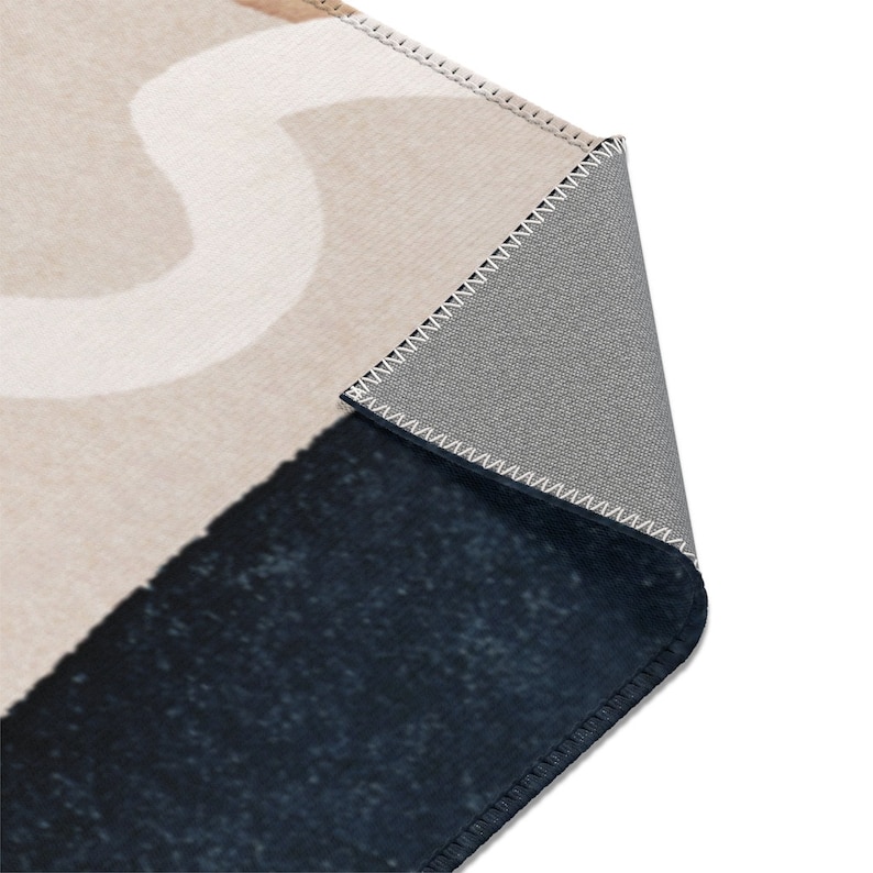 Boho Chic Area Rugs Blush Pink Navy Ivory Beige Mid | Etsy