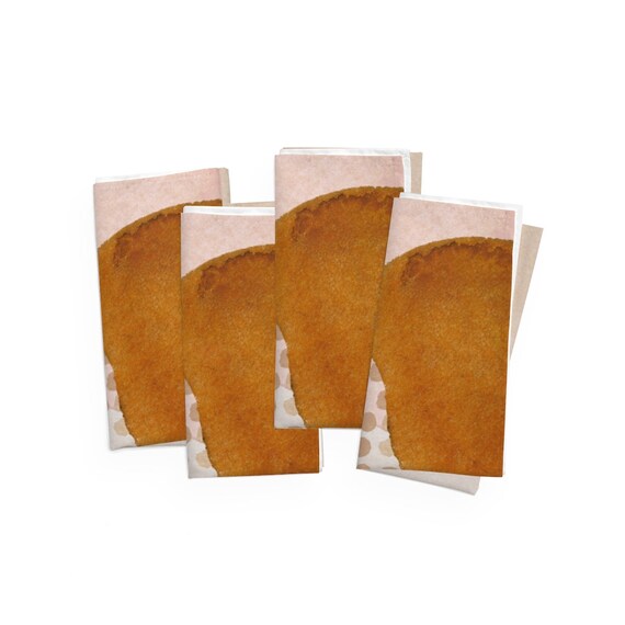 Cream Rust Burnt Orange Modern Watercolor Stylish Elegant Kitchen Decor ...