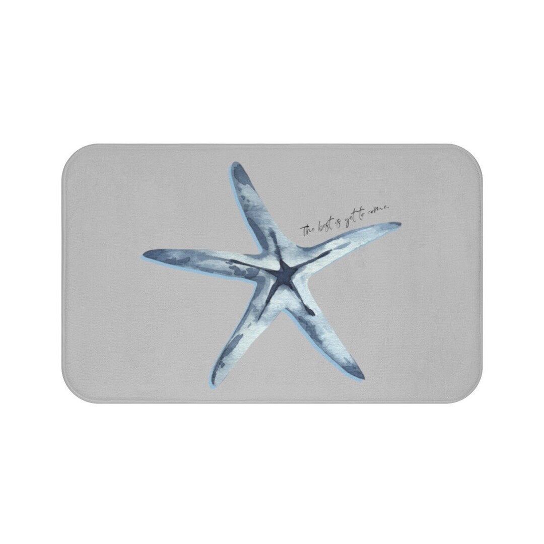 Starfish Bath Mat, Bath Mat and Rugs, Modern Bath Mat, Decor, Décor ...