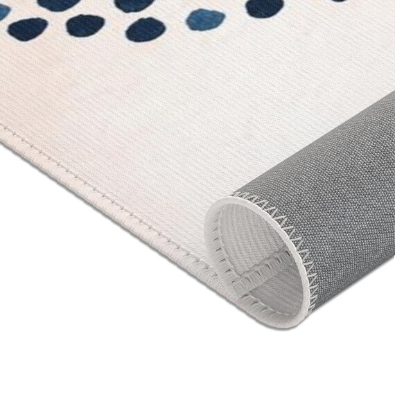 Home & Living Rugs Floor & Rugs Navy Blue Blush Pink Home Office Floor ...