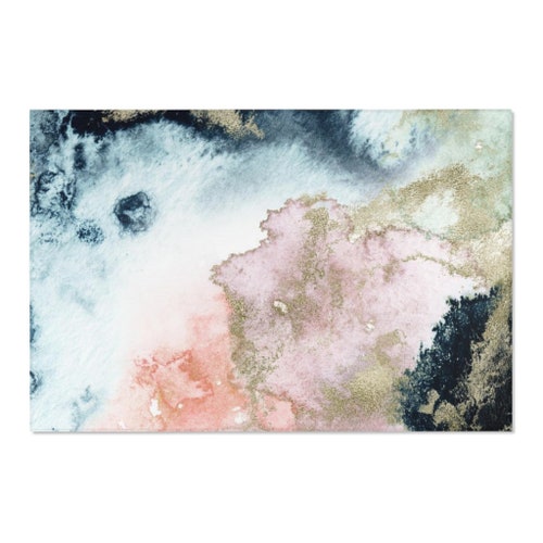 Boho Chic Area Rugs Navy Lavender Pink Ombre Gold Beige - Etsy