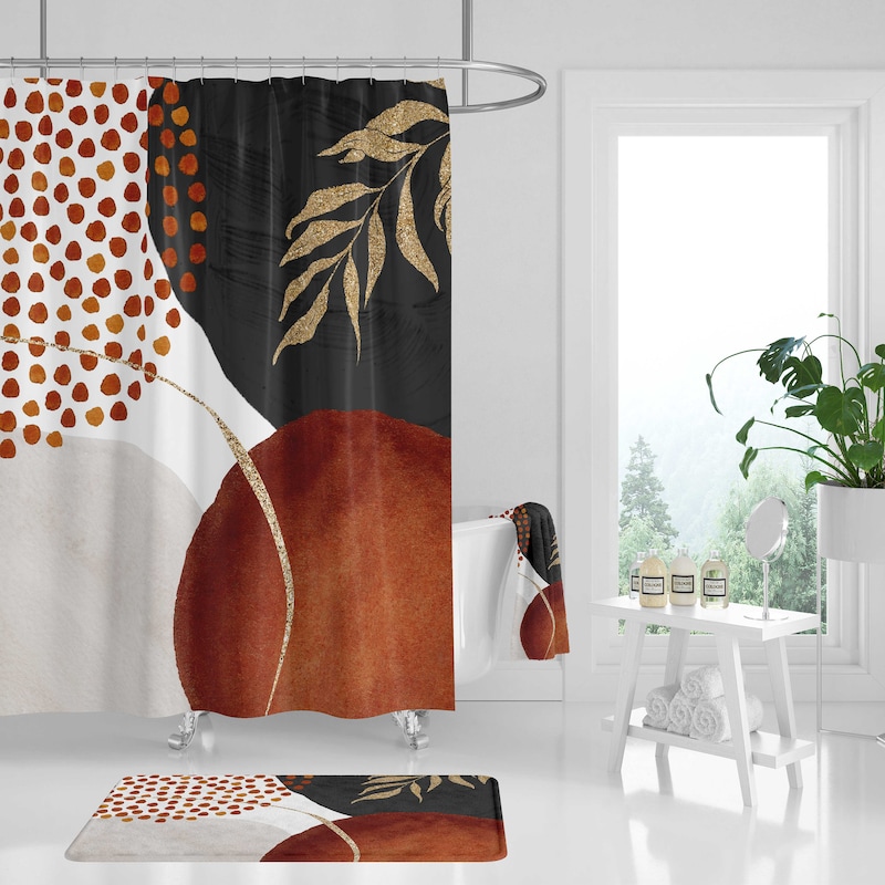 Rust Shower Curtain - Etsy