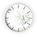 Eucalyptus Wall Clock, Floral Wall Clock, Mint Green and Gold Office or ...