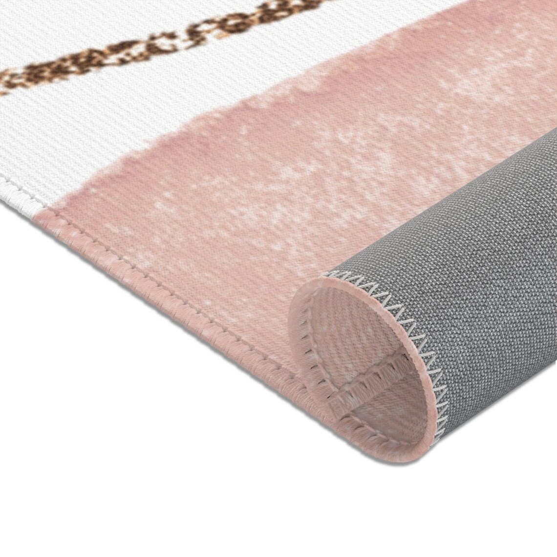 Boho Chic Area Rugs Navy Ivory Gold Blush Pink Abstract - Etsy