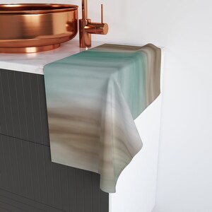 Abstract Boho Shower Curtain, Bath Mat, Hand, Bath Towel | Modern ...