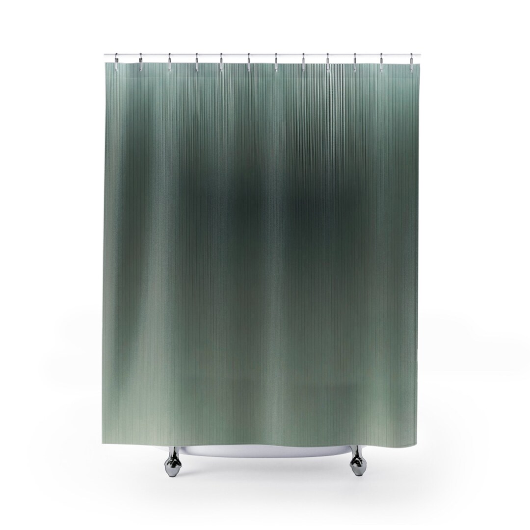 Sage Green Boho Shower Curtain Set, Bath Mat, Hand, Bath Towel Abstract ...