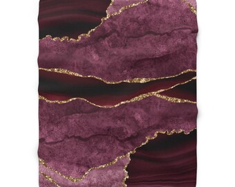 Plum Throw Blanket - Etsy
